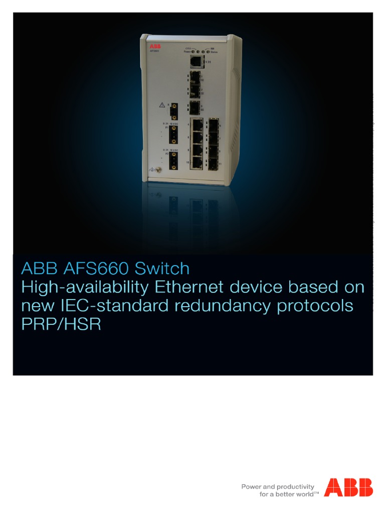 ABB AFS660 Switch High-Availability Ethernet Device Based On New IEC ...
