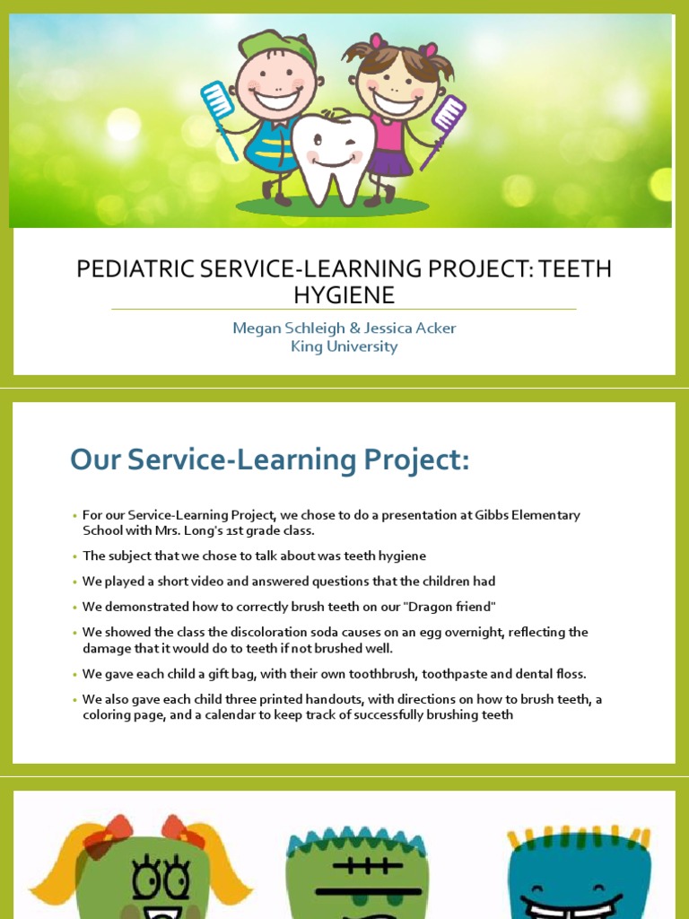 CSL Peds Project - Brushing Teeth | PDF | Toothbrush | Human Tooth