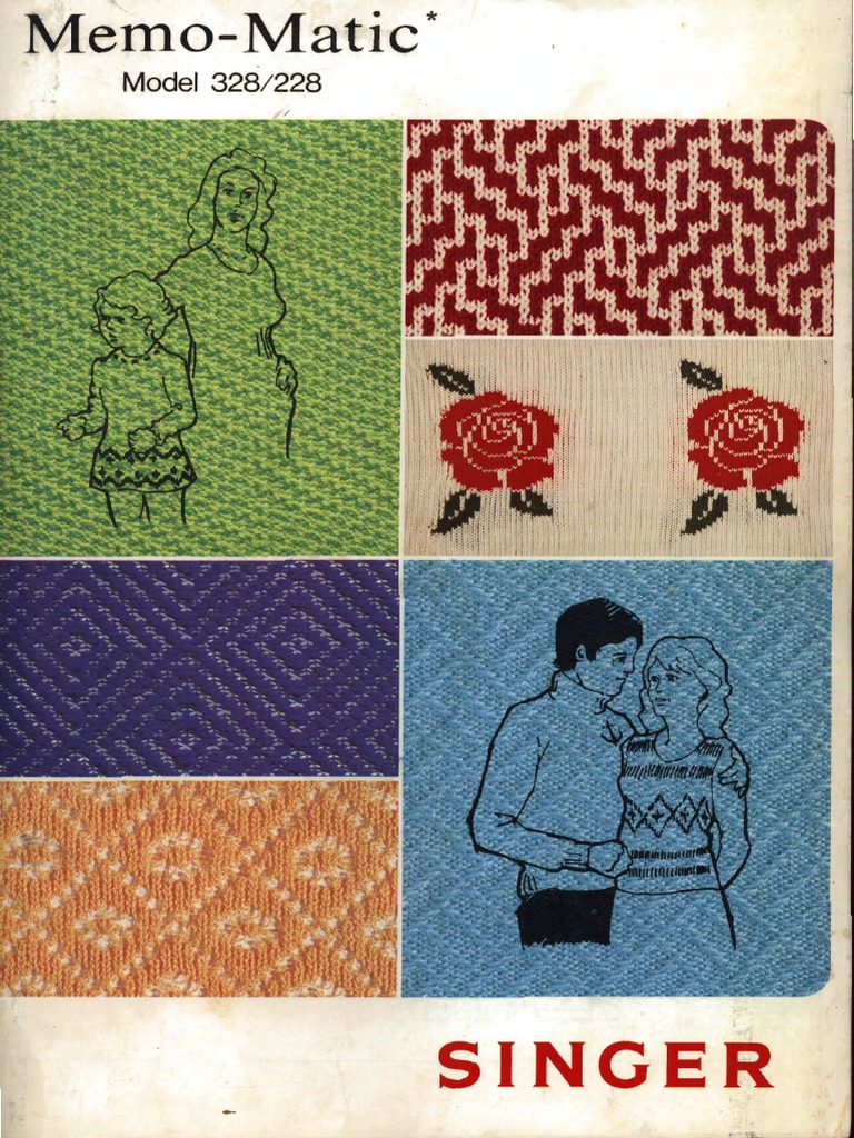 Singer Memo-Matic Model 328 - 228 | PDF | Gauge (Knitting) | Knitting