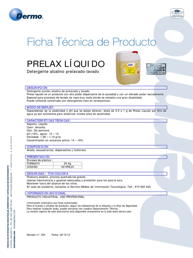 Prelax Liquido Es | PDF