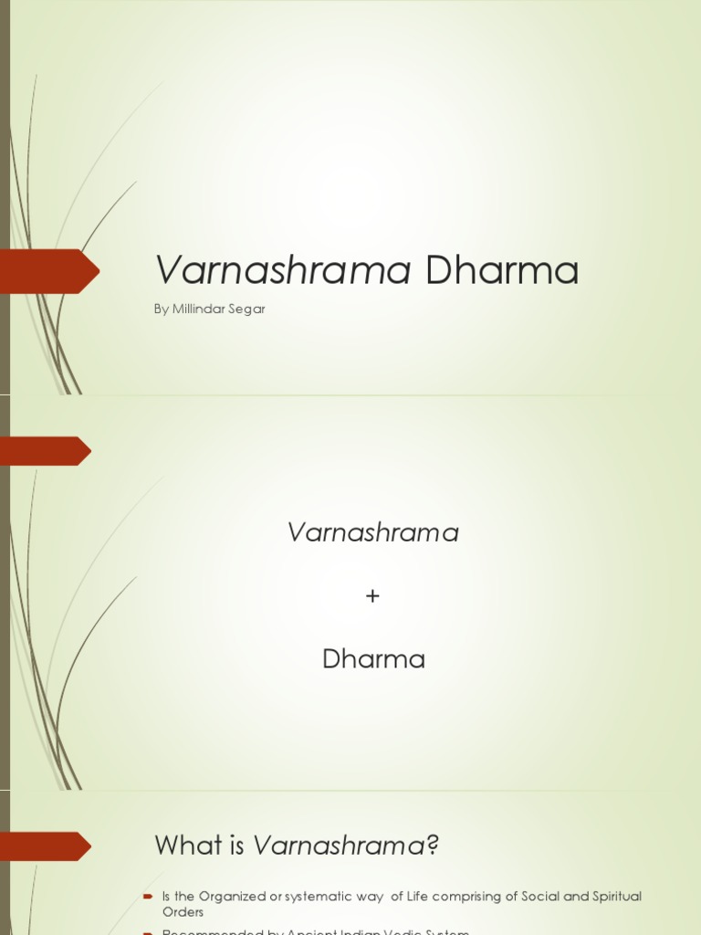 Varnashrama Dharma Explained | PDF | Dharma | Love