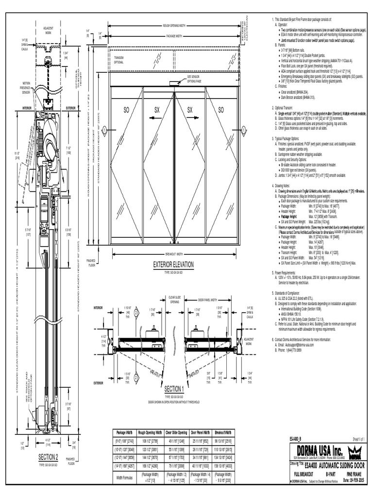 Esa400 B PDF | Download Free PDF | Door | Architectural Design