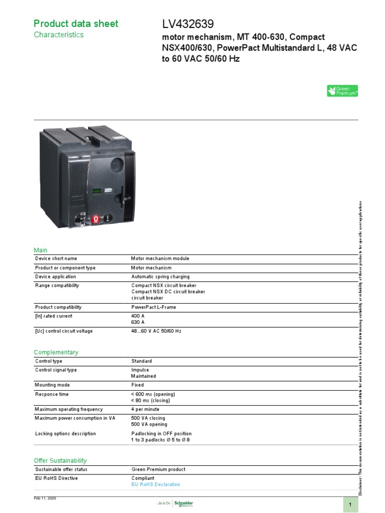 ComPact NSX - LV432639 | PDF