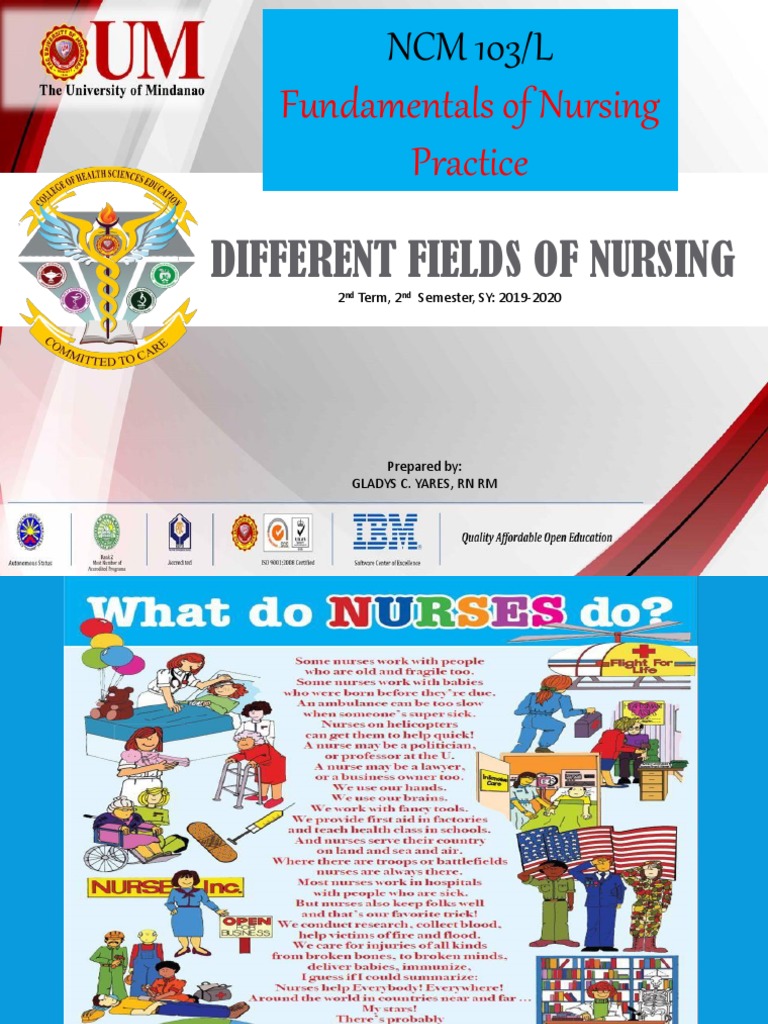 Different Fields of Nursing | PDF | Nursing | Health Care