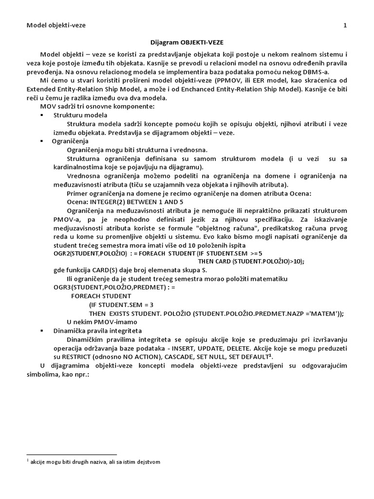 02 Dijagram Objekti Veze | PDF