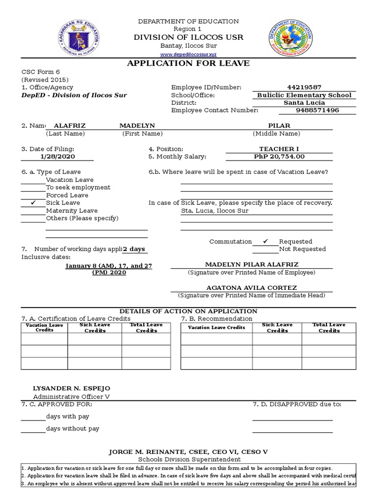 Csc-Form-6 @7-New Madz | PDF | Working Conditions | Business