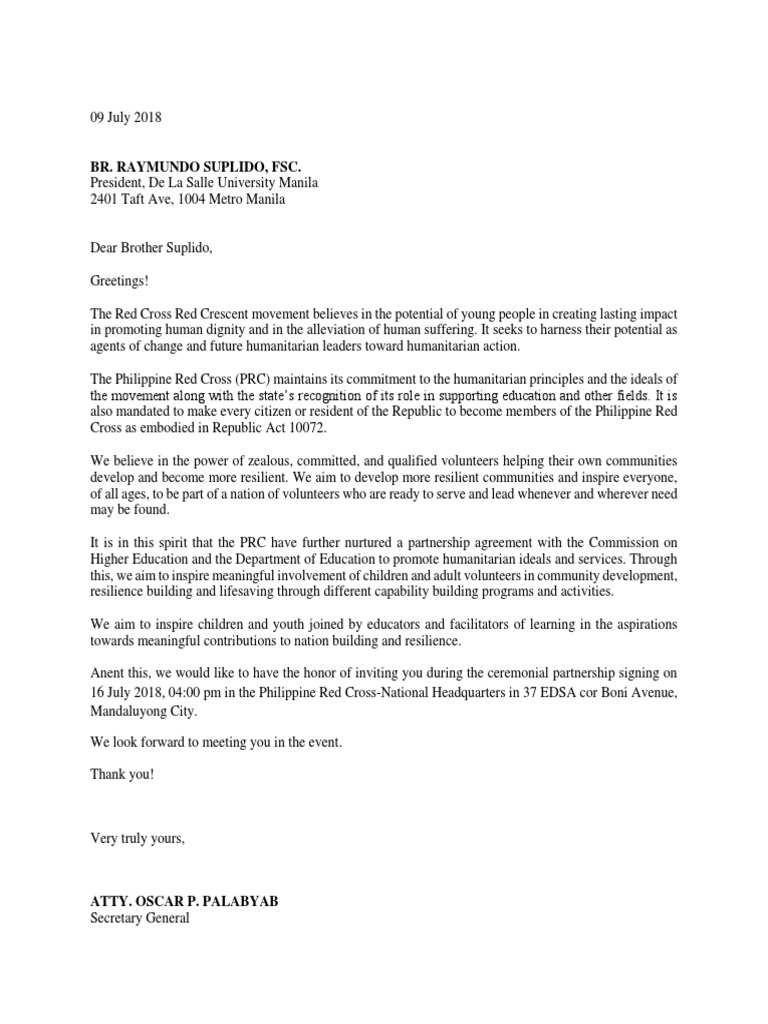 Letter For Univeristy Presidents - de La Salle University | PDF