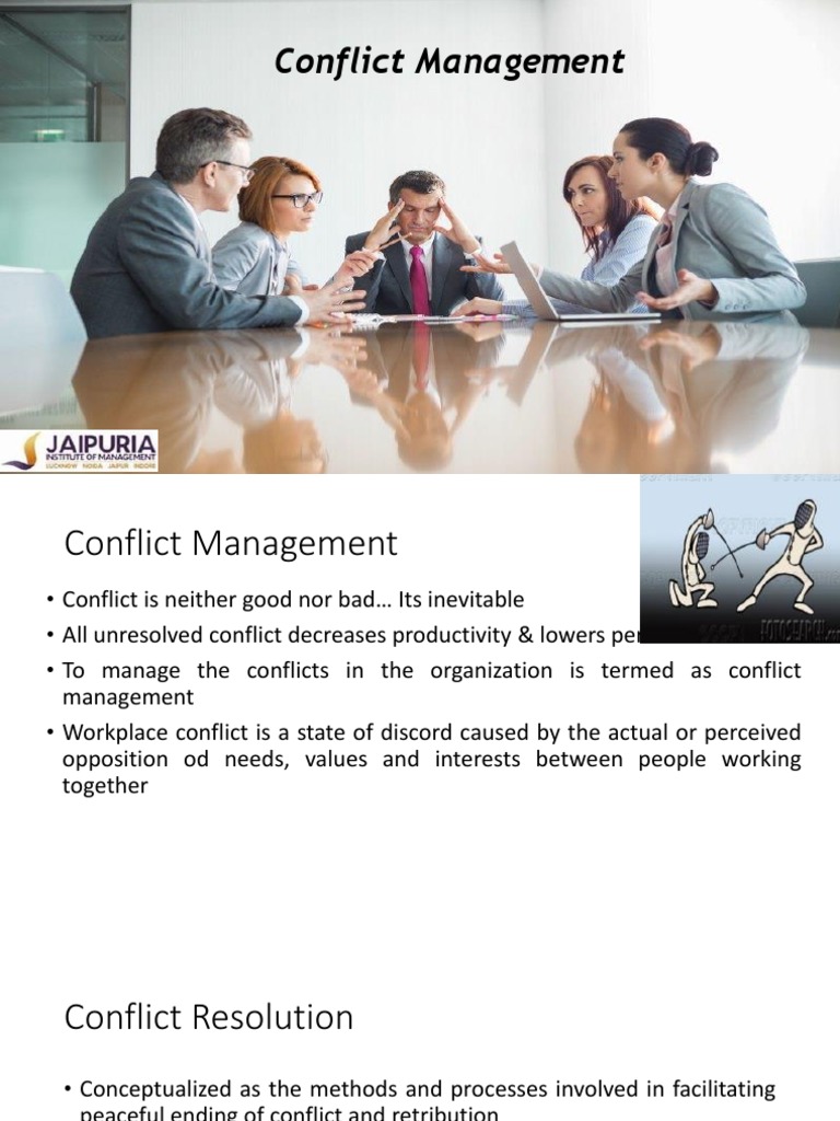 Conflict Management | PDF | Conflict Resolution | Conflict (Process)