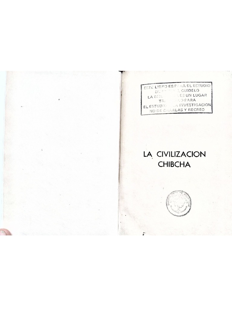 La Civilización Chibcha - Miguel Triana | PDF