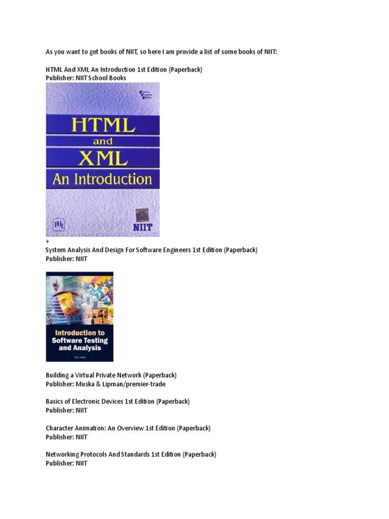 NIIT Books | PDF