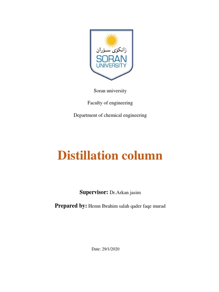Distillation Column | PDF | Distillation | Vapor
