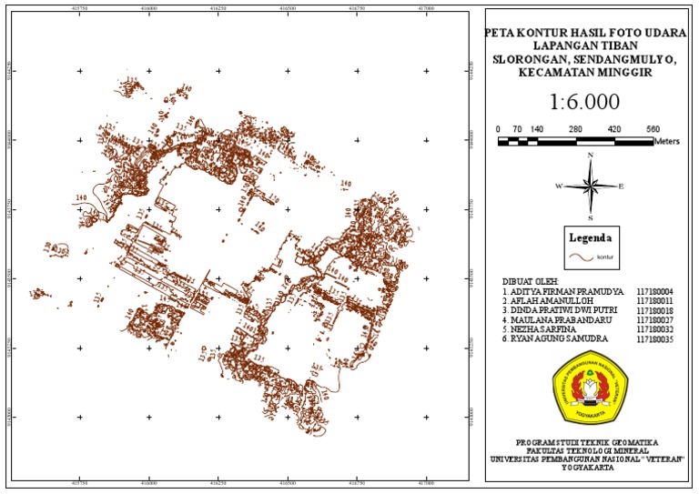 Peta Kontur Hasil Pemotretan Fix Wing | PDF