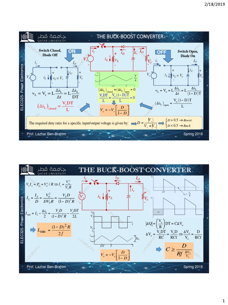 Buck-Boost Converter Overview | PDF | Electric Power | Power (Physics)