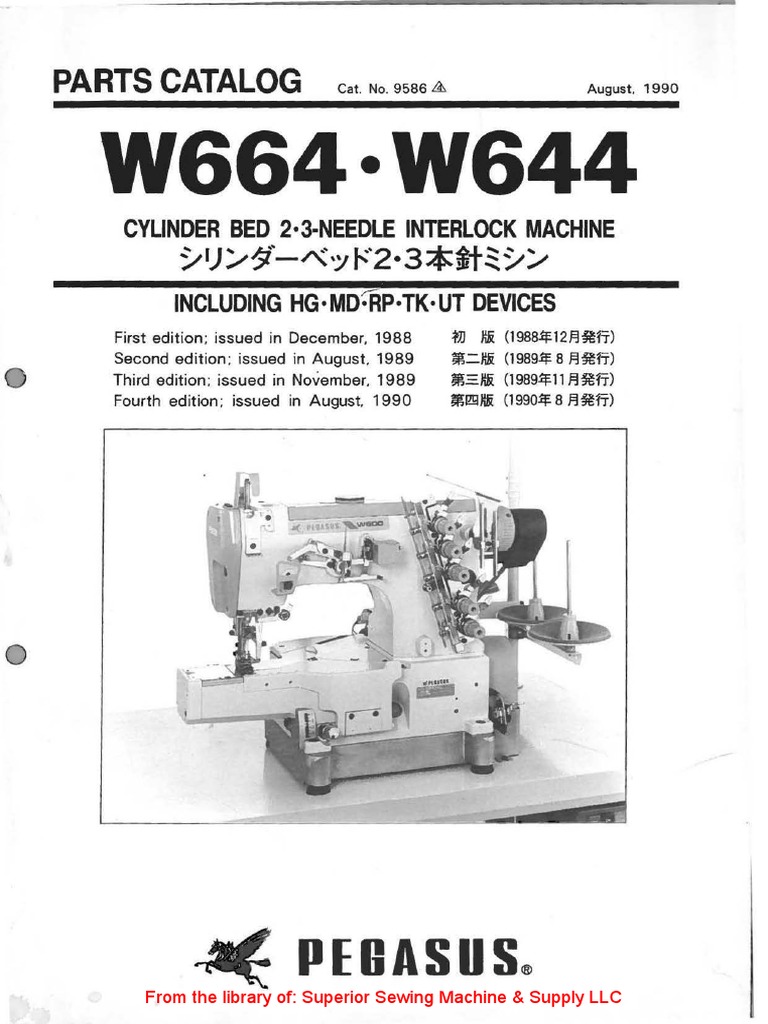 Pegasus W644, W664 PDF | PDF | Systems Engineering | Machines