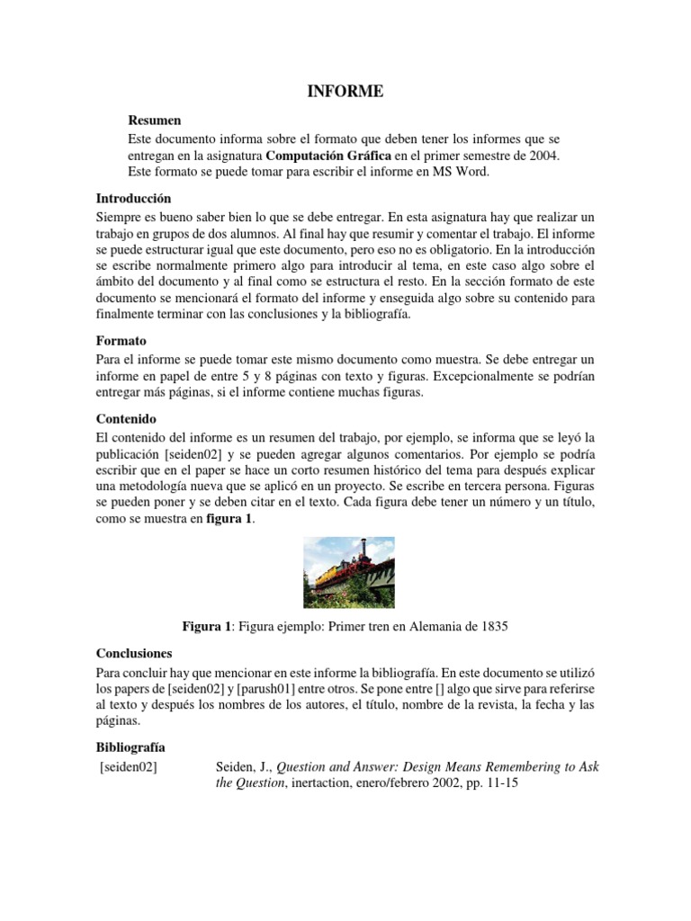 Partes de Un Informe | PDF