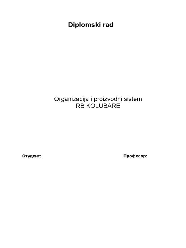 DIPLOMSkI RAD | PDF