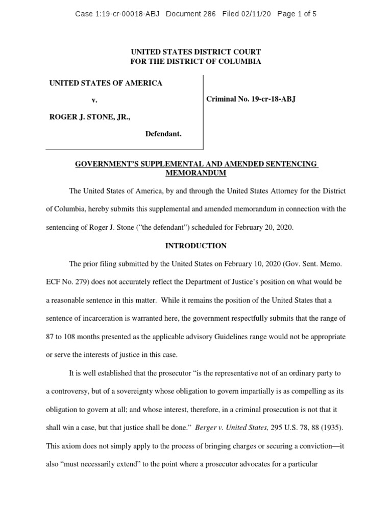 Sentencing Memo | PDF | United States Federal Sentencing Guidelines ...