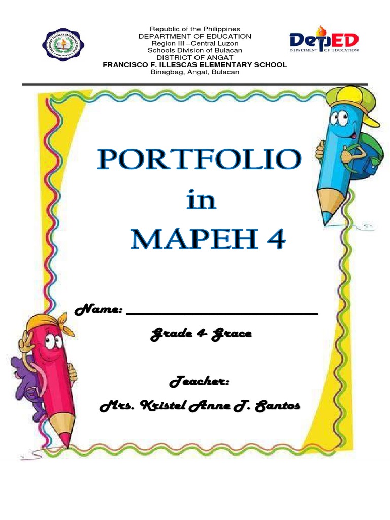Grade 4 MAPEH Portfolio Template | PDF
