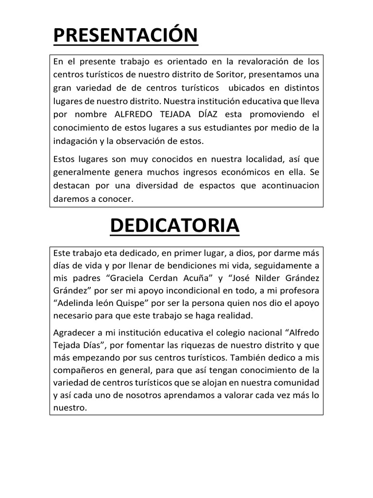 Centros Turisticos de Soritor | PDF | Naturaleza
