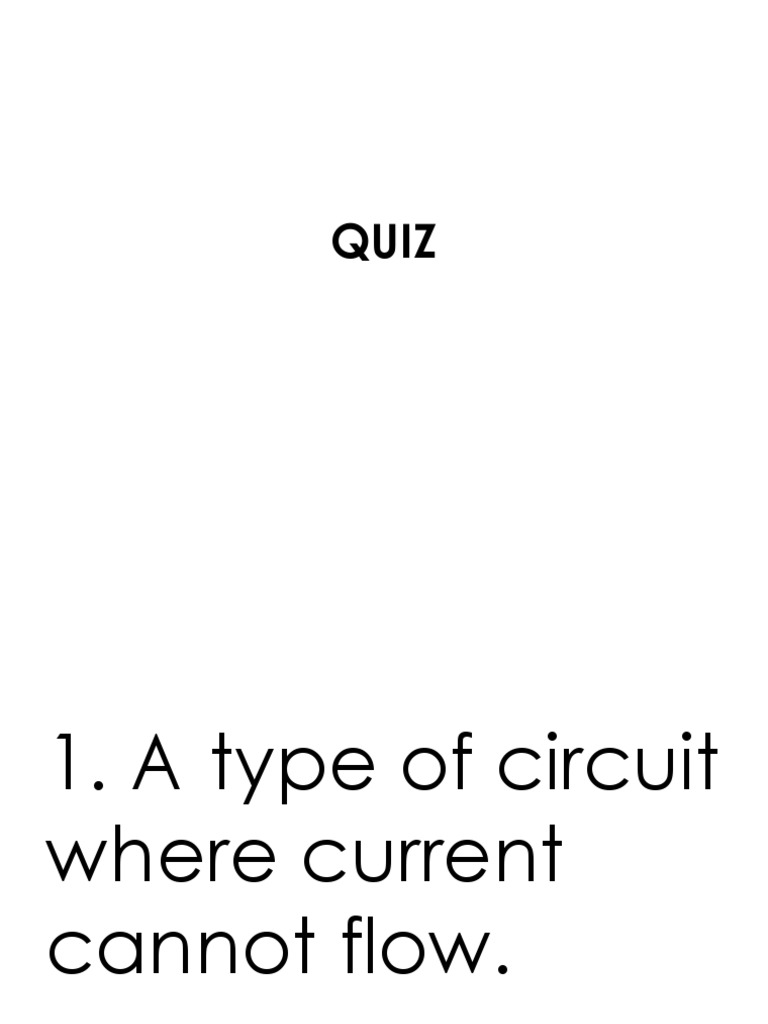 Quiz Basic Concepts of Electricity G9 | PDF
