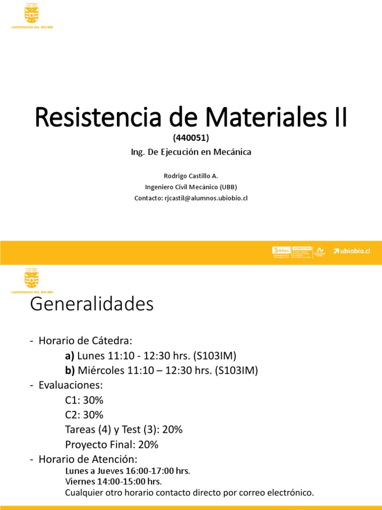 Diapositivas Resis 2 | PDF | Doblar | Fatiga (material)
