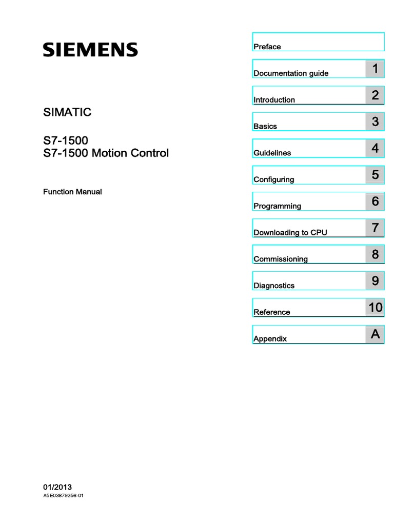 s71500 Motion Control Function Manual en-US en-US PDF | PDF | Documentation | Safety