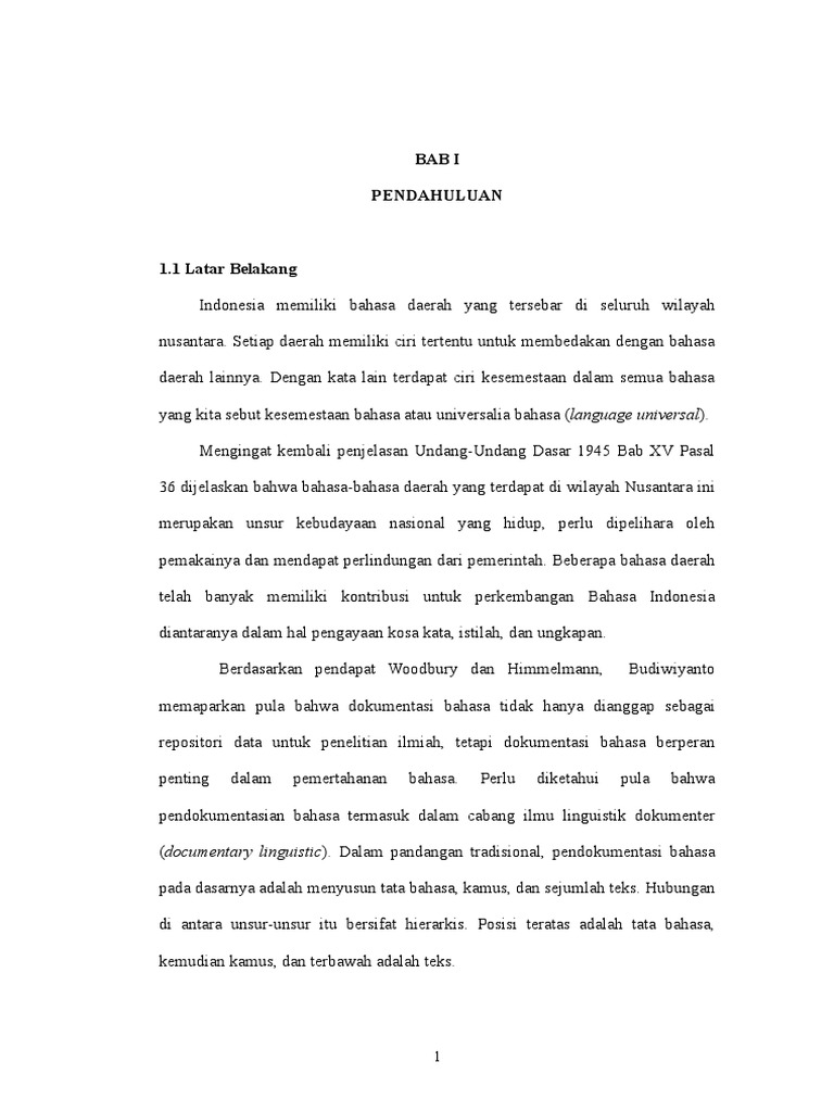 Morfologi Bahasa Ribun | PDF