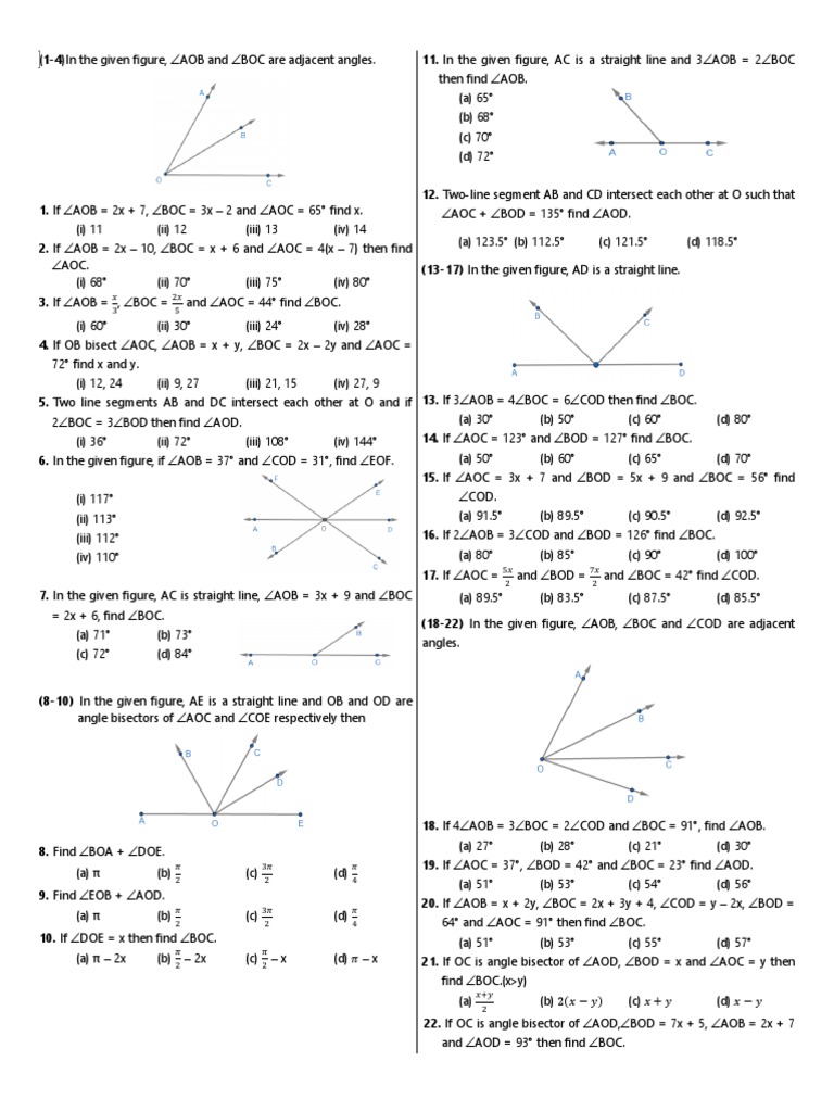 Angles | PDF | Angle | Elementary Mathematics
