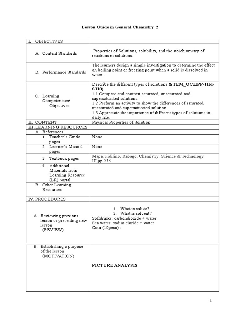 DLP in Demo Chem 1 | Download Free PDF | Solution | Solubility DLP in Demo Chem 1 | Download Free PDF | Solution | Solubility