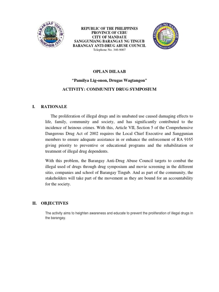 Activity Design OPLAN DILAAB | PDF | Public Sphere | Government