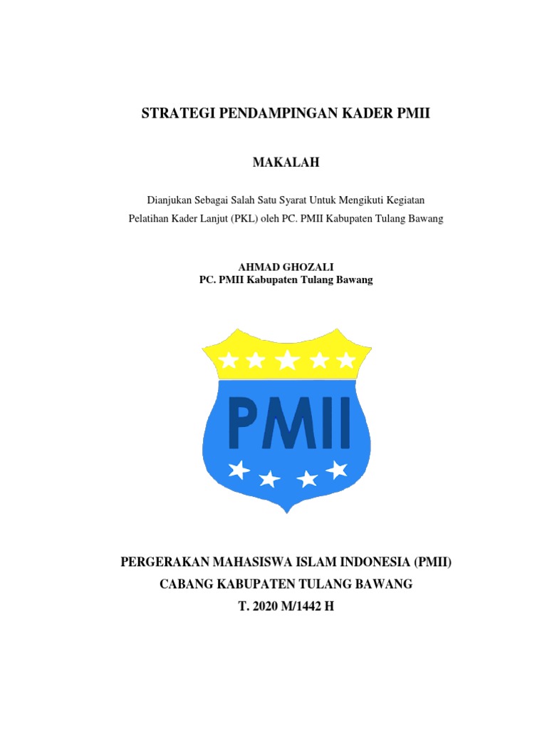 Strategi Pendampingan Kader PMII | PDF | Pengembangan Diri