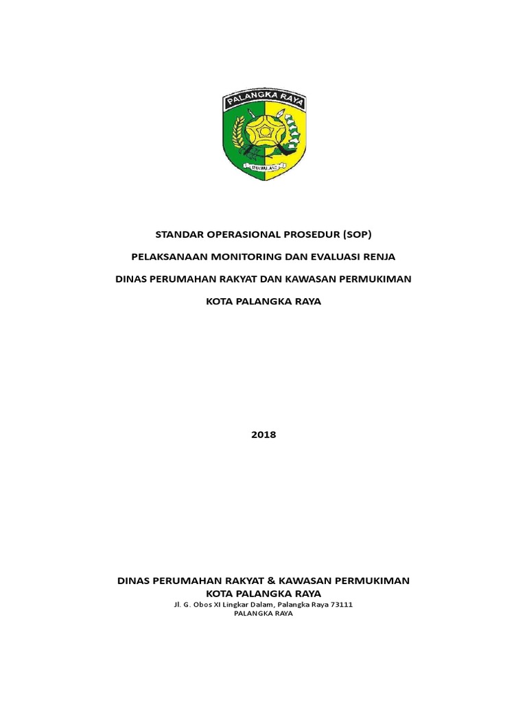 Sop Monitoring Renja | PDF