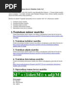 Matriks Invers 3 X 3 | PDF