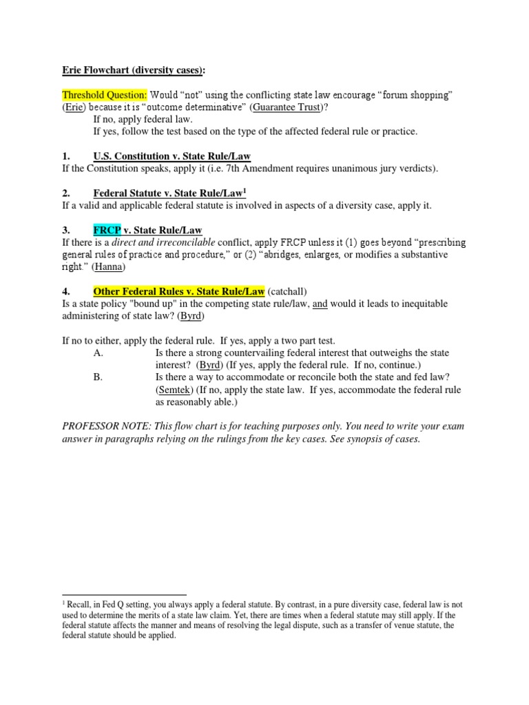 Class 23 Erie Flowchart | PDF