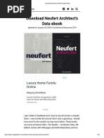 Neufert Architectural Standards Overview | PDF | E Books | Digital ...