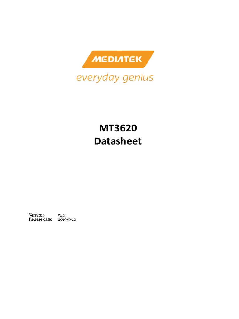 MT3620 Datasheet v1.0 | PDF | Arm Architecture | Multi Core Processor