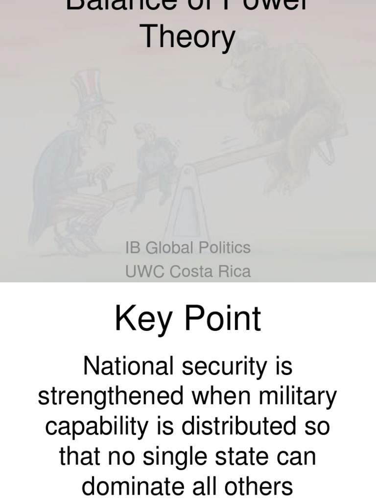 Understanding Balance of Power Theory | PDF | International Security ...