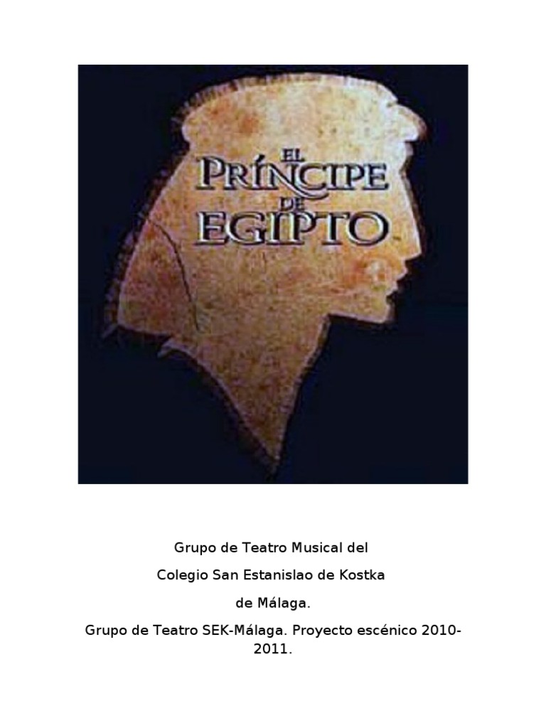 Guion de El Principe de Egipto | PDF | Moisés | faraón