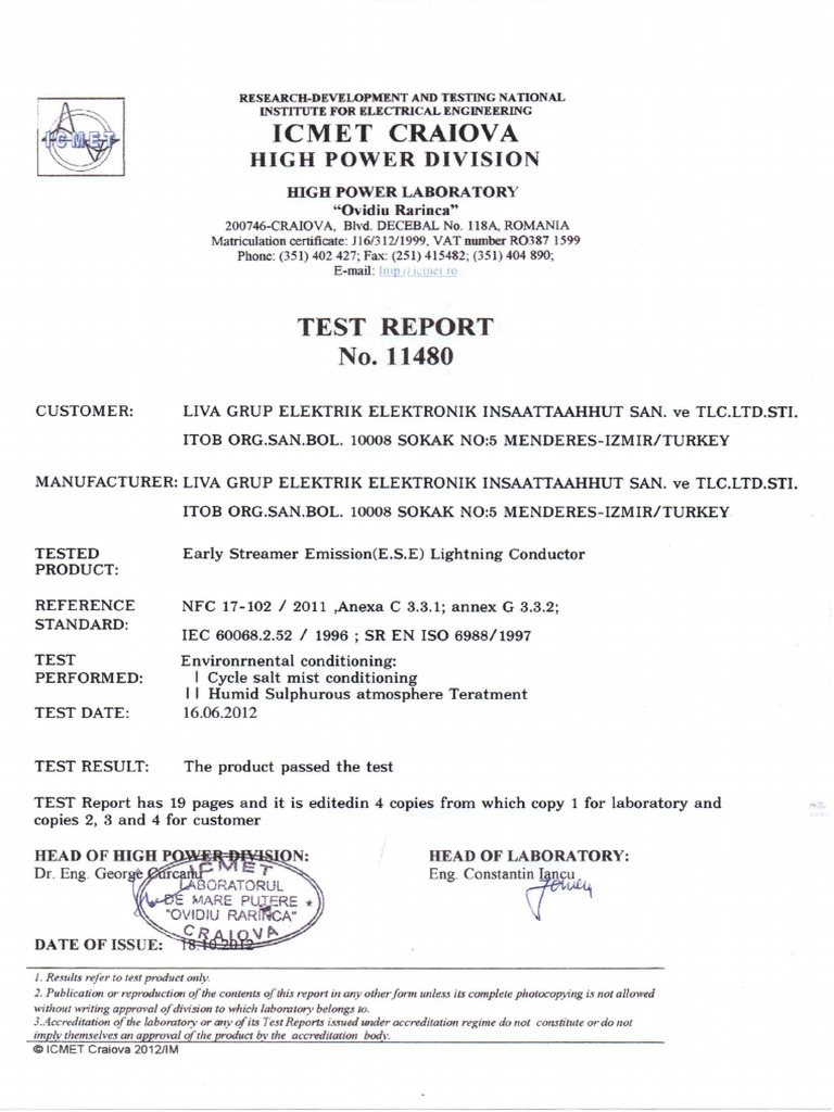 Test Report Iec | PDF