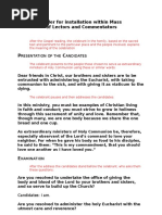 Items Used at Mass | PDF | Mass (Liturgy) | Eucharist