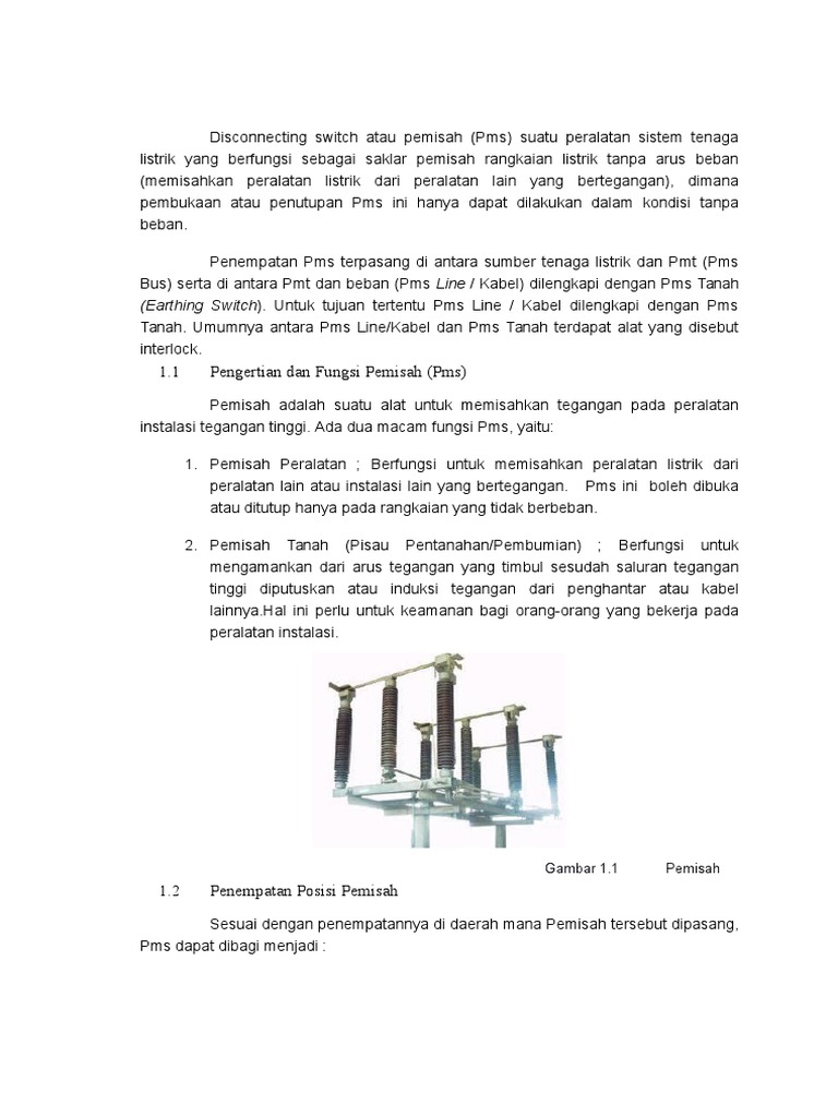 Pengertian Dan Fungsi Pemisah (PMS) | PDF
