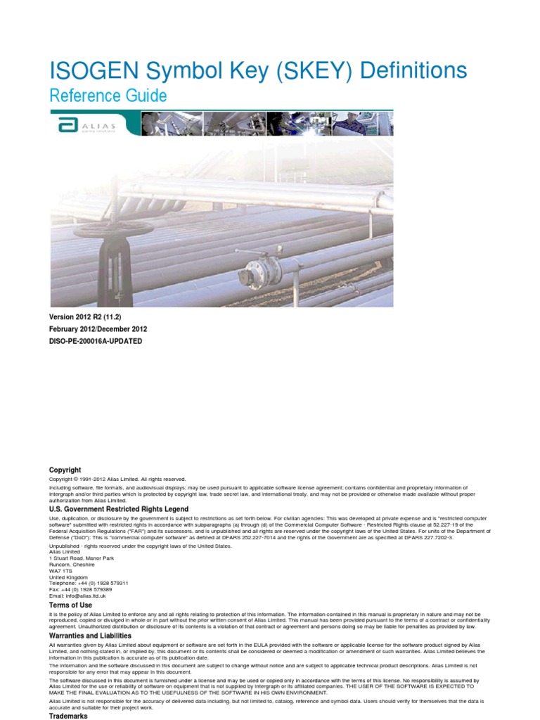 Symbol - Keys in S3D PDF | PDF | Copyright | Gas Technologies