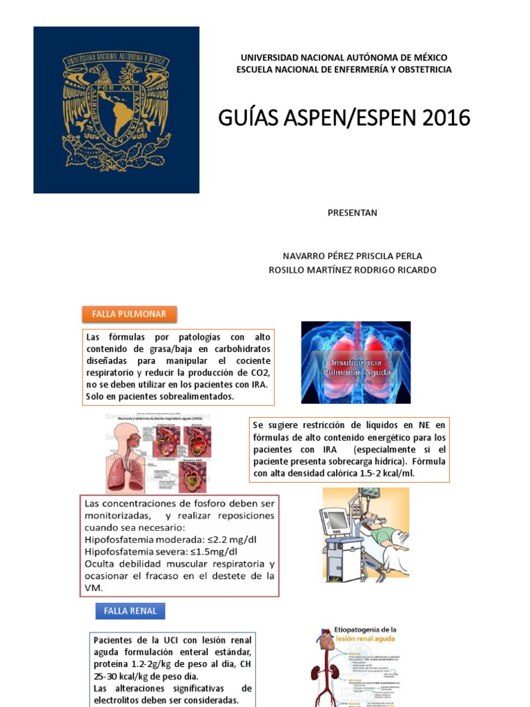 Guías ASPEN/ESPEN 2016: Nutrición Crítica | PDF | Septicemia | Proteínas