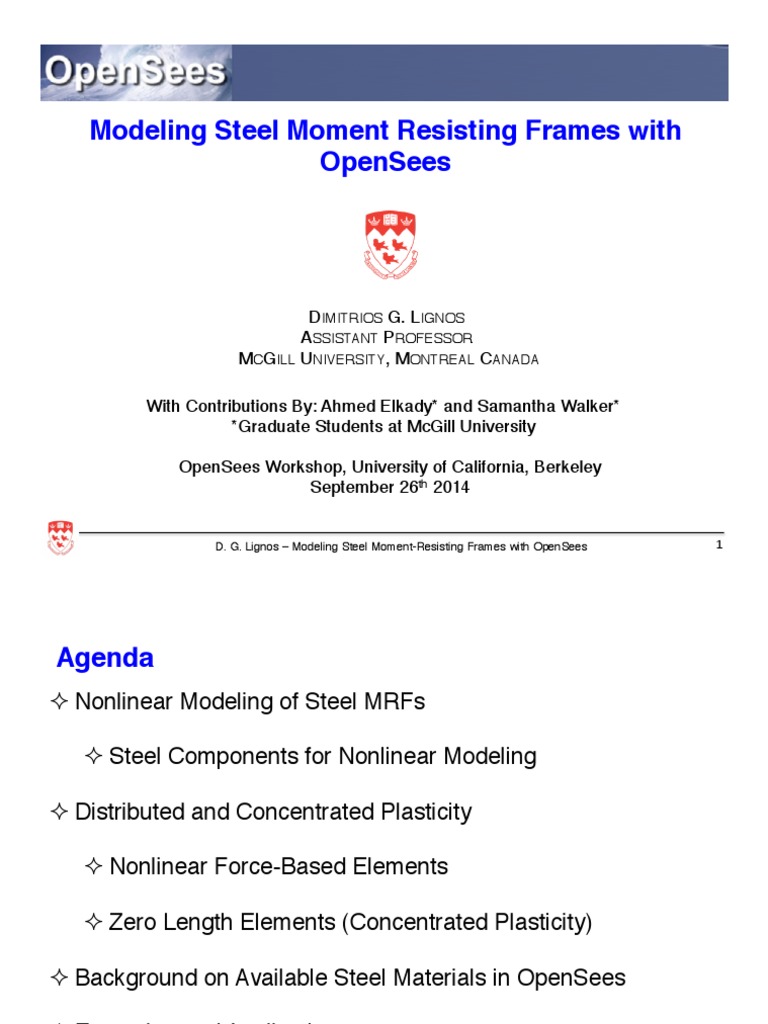 OPENSEES | PDF | Bending | Beam (Structure)