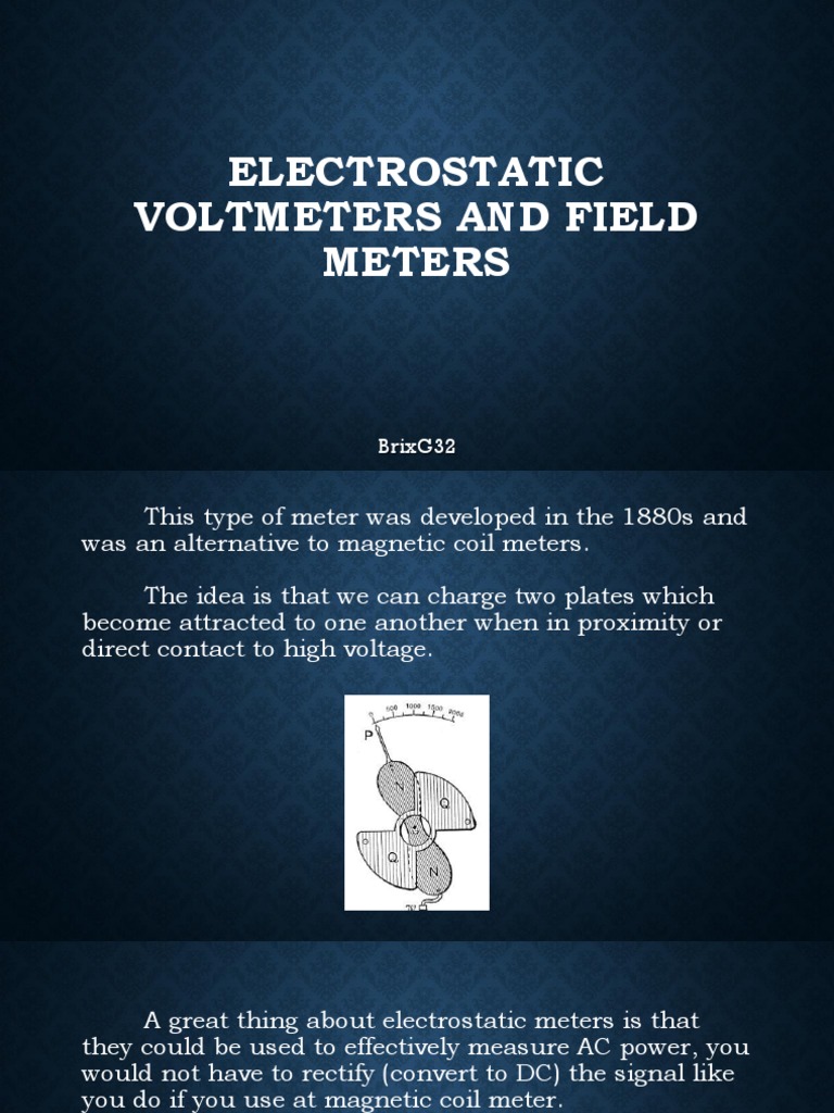 Electrostatic Meter | PDF