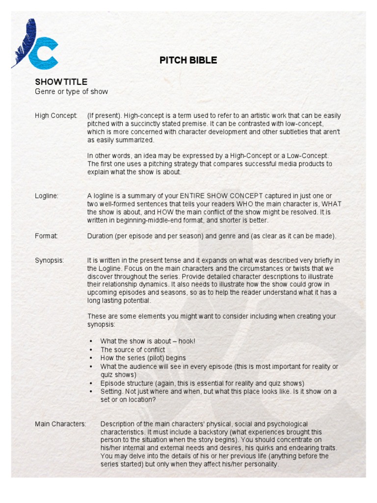 Pitch Bible Guide | PDF | Psychological Concepts | Psychology