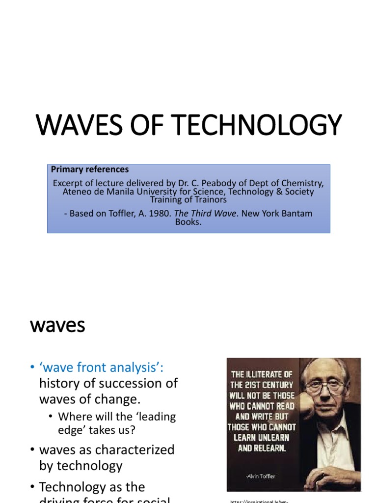 3 Waves of Technology | PDF | Industrial Revolution | Agriculture