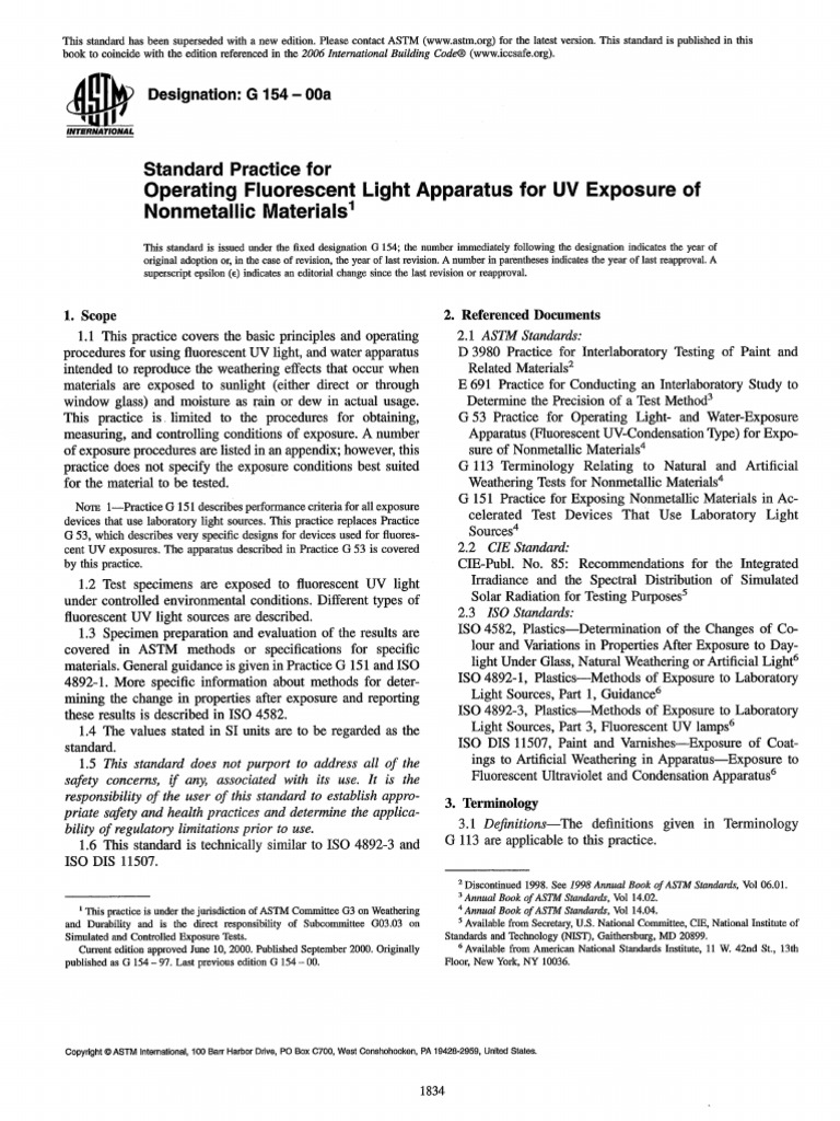 Astm-G154 PDF | PDF