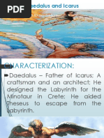 Elements of The Short Story "Daedalus and Icarus": Characters | PDF ...