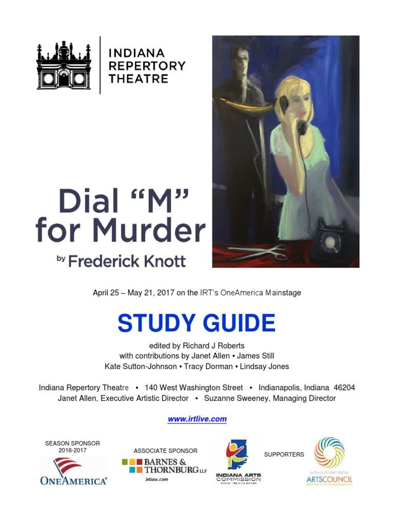 IRT Study Guide For Dial M For Murder | PDF | Detective Fiction | London